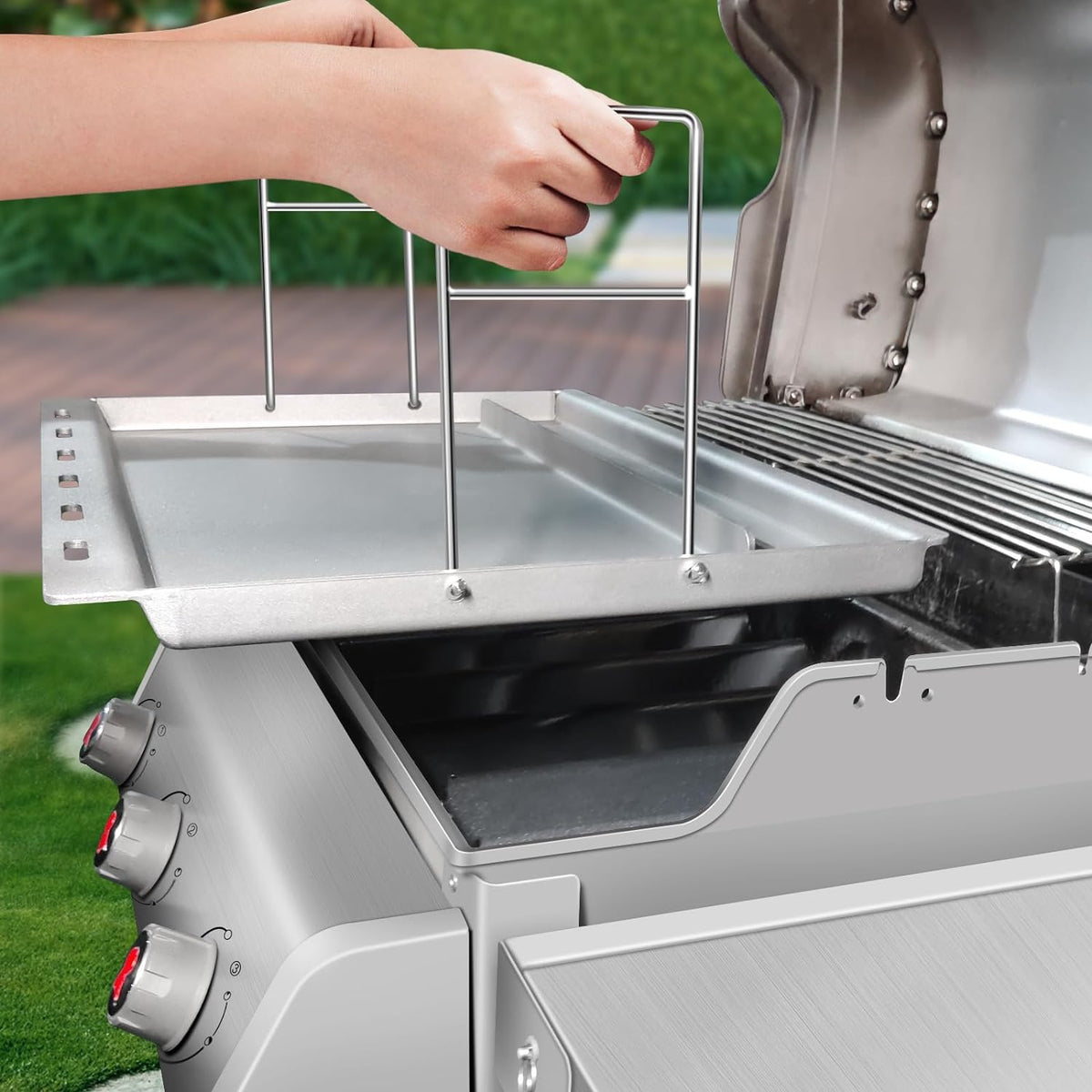 Full Size Griddle Insert for Weber Spirit I&II 300, Genesis Silver/Gol – GrillPartsReplacement ...