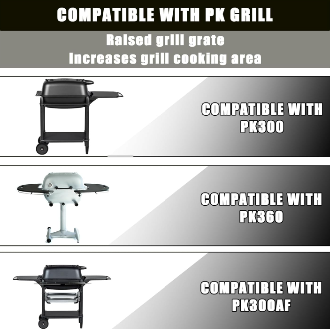 Grill Warming Rack for PK99020 Grill Raised BBQ Cooking Grill Grid, St ...