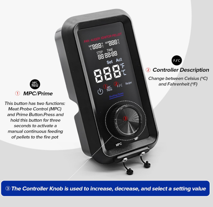 Digital PID Vertical Control Board for Pit Boss Pro Series II 4-Series ...