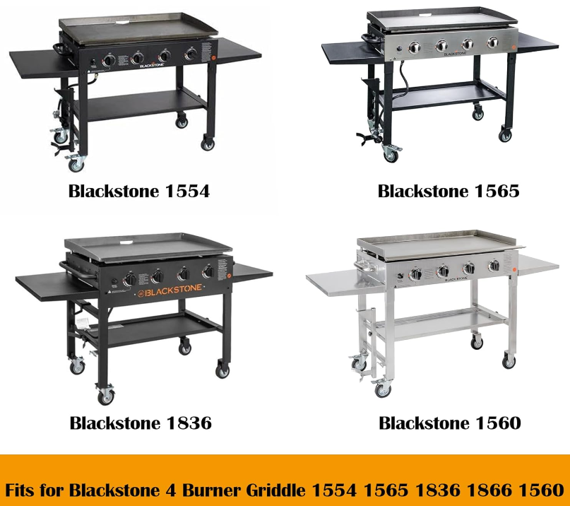 36 Inch Griddle Burner Control Valve with Gas Rail for Blackstone 4-Bu ...