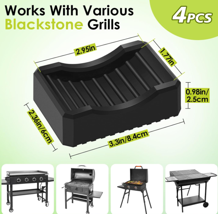 4 Pack Grill Levelers for Blackstone Leveling Kit, Griddle Leveling Sh ...