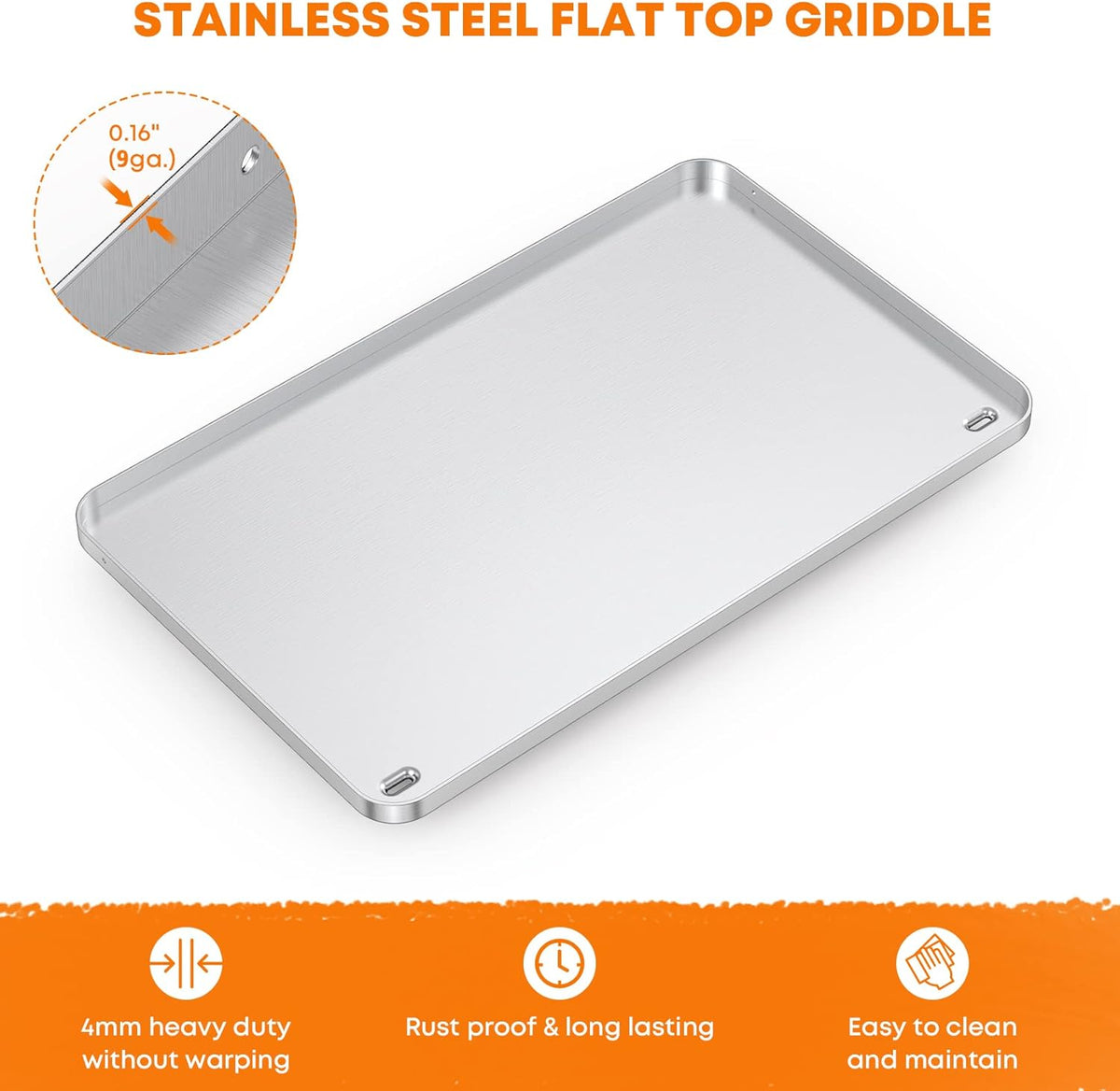 Stainless Steel Flat Top Griddle for Cuisinart CGG-0036 36" 4 Burner P ...