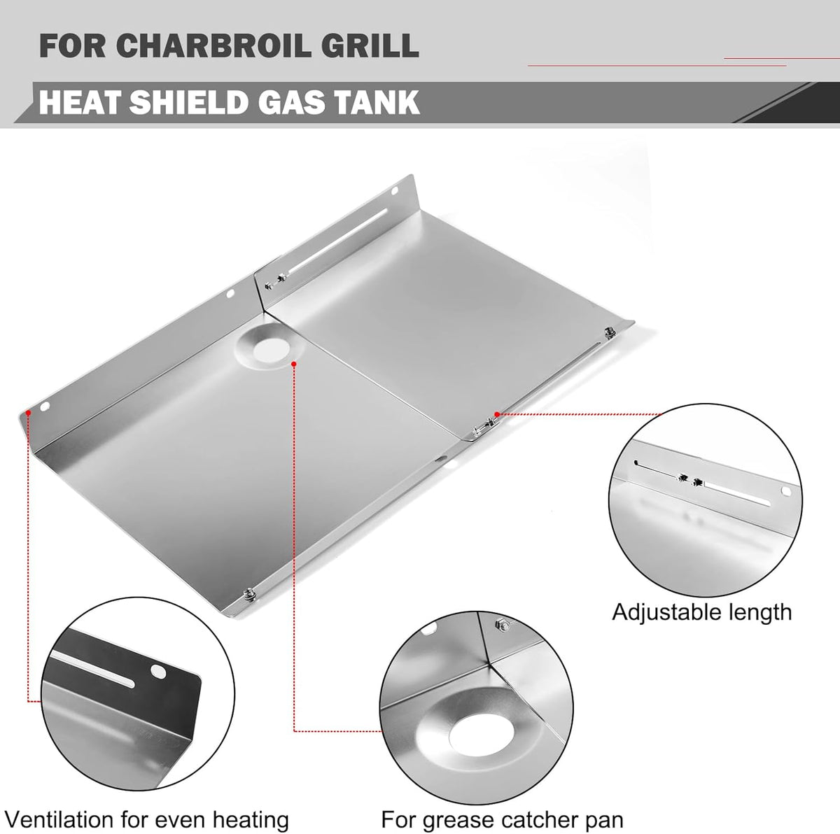 Gas Tank Heat Shield for Char-Broil Performance 463370719, 463371719 ...