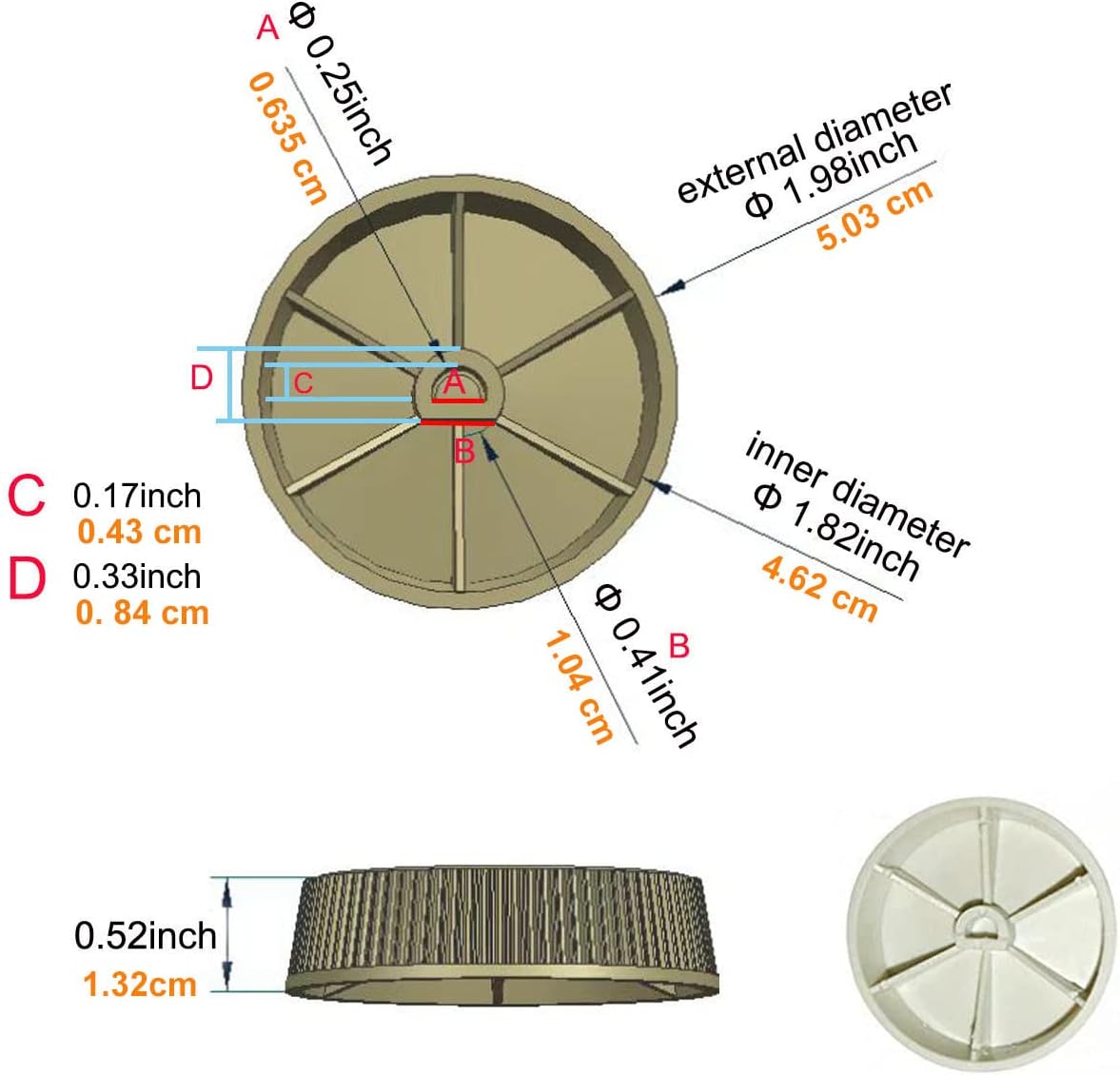 Baseboard Heater Thermostat Temperature Control Dial Knob 5PCS, White ...