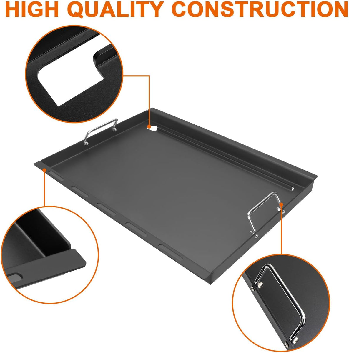 Full-Size Griddle Inserts for Weber Summit 400 Gas Grills, Flat Top Gr ...