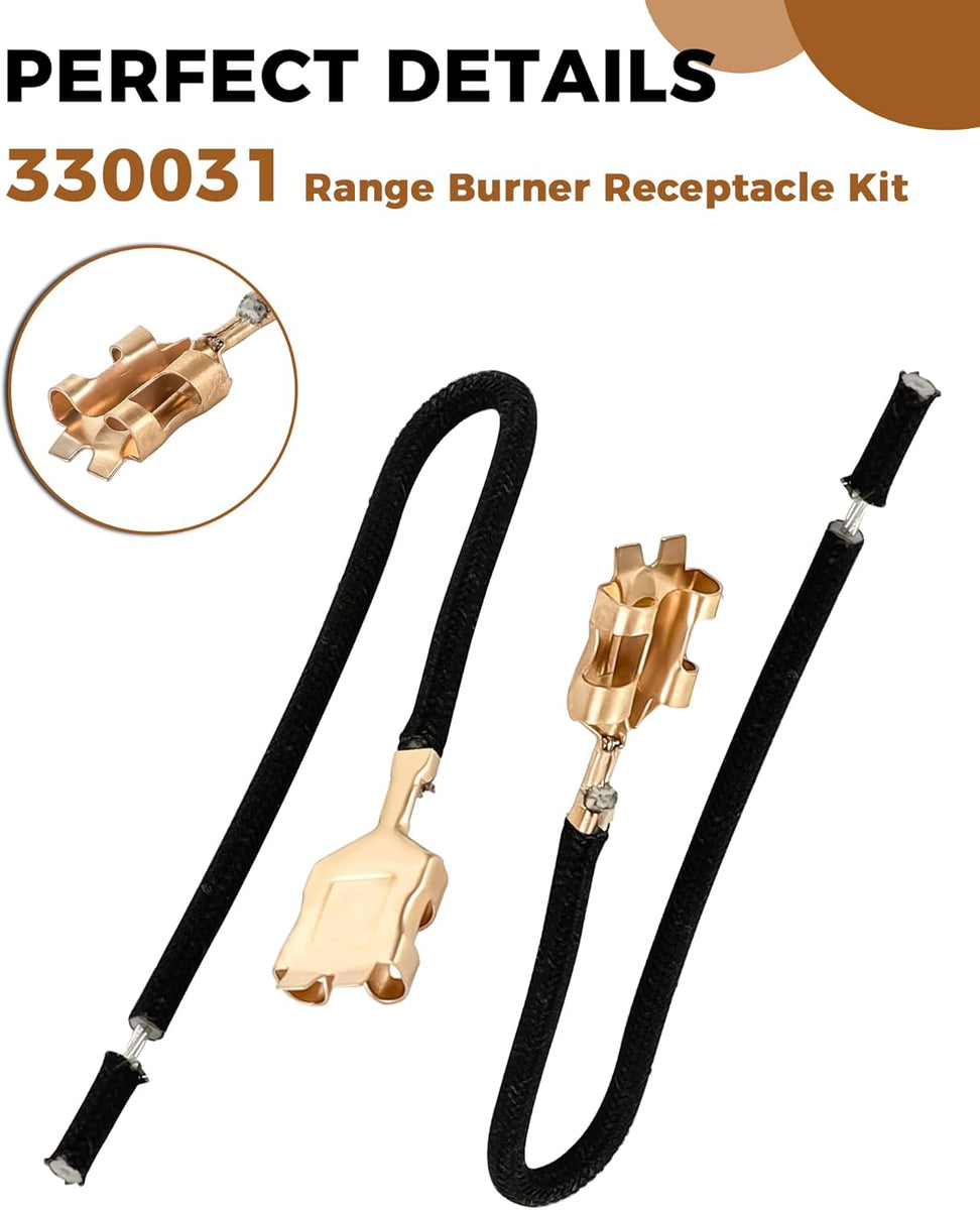 4pk 330031 Range Burner Receptacle Kit ERR117 Surface Element Plug-in ...
