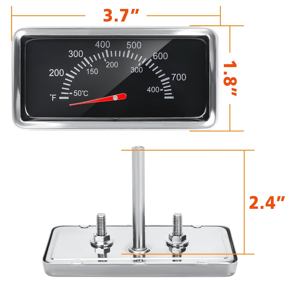 Heat Indicator Grill Thermometer for Nexgrill 720-0830, 720-0864, 720 ...