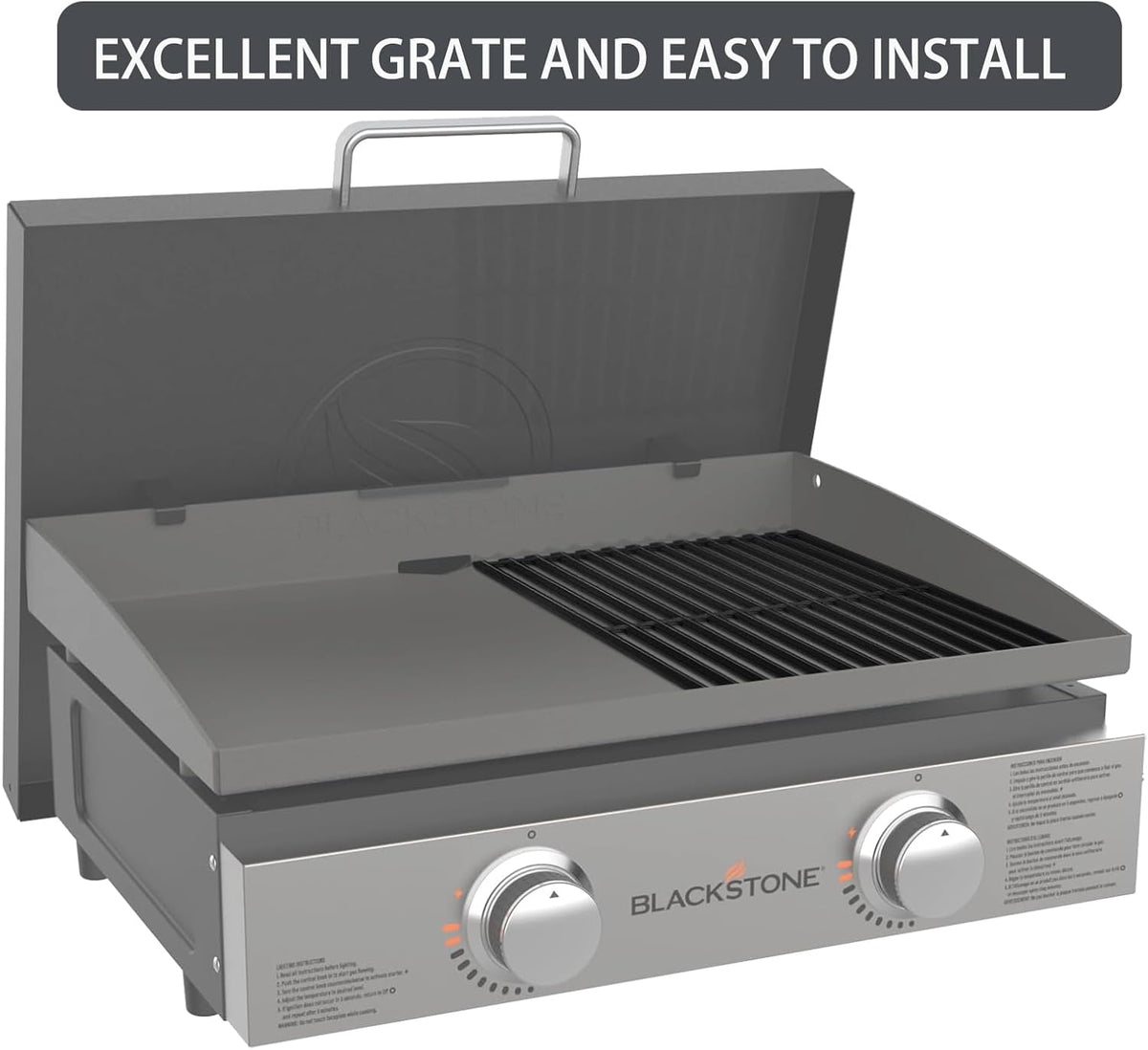 Cast Iron Cooking Grates for Blackstone 22" Griddle Grill Parts 1666 ...