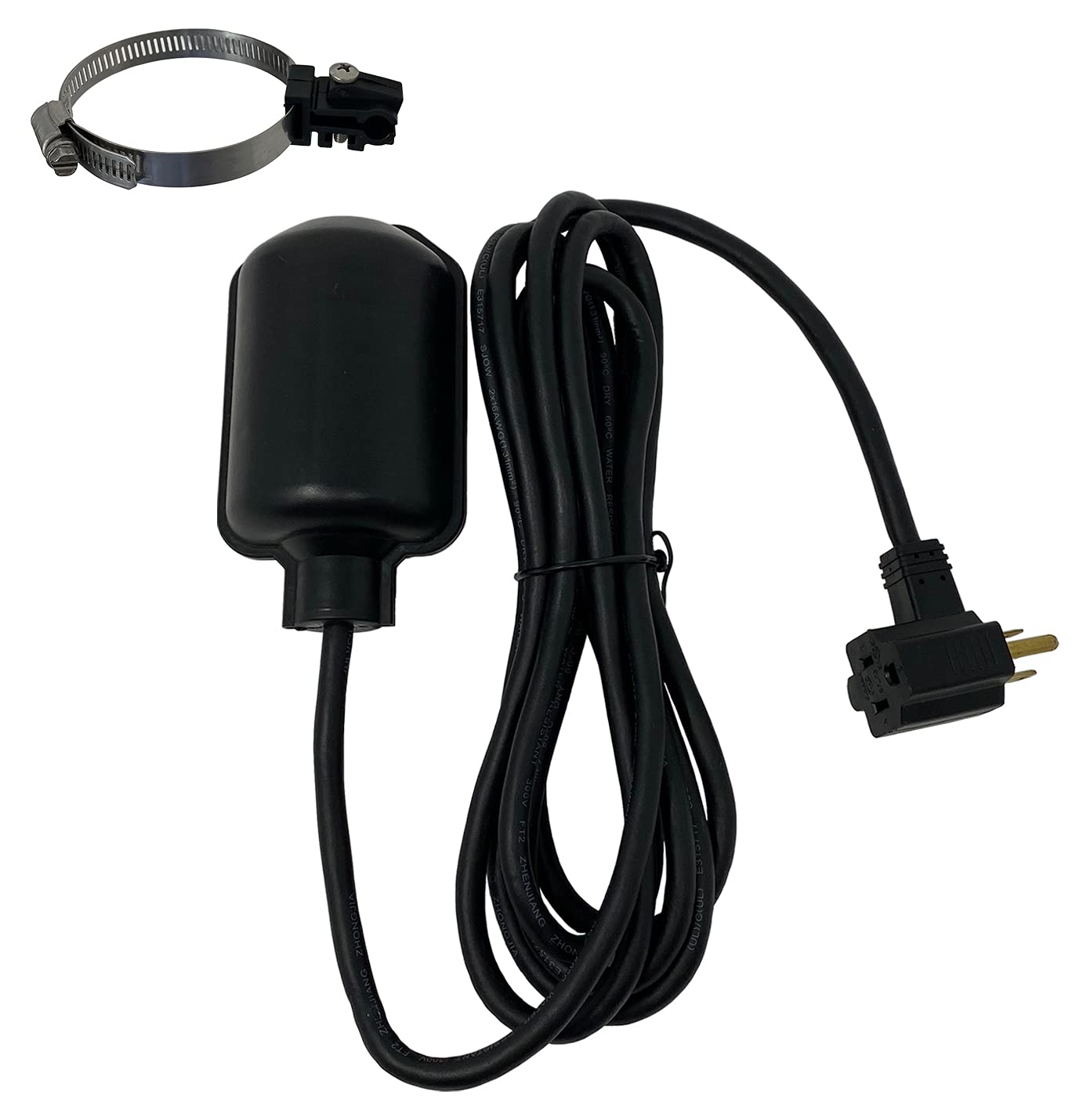 Sump Pump Tethered Float Switch, Universal Float Switch with Piggyback ...