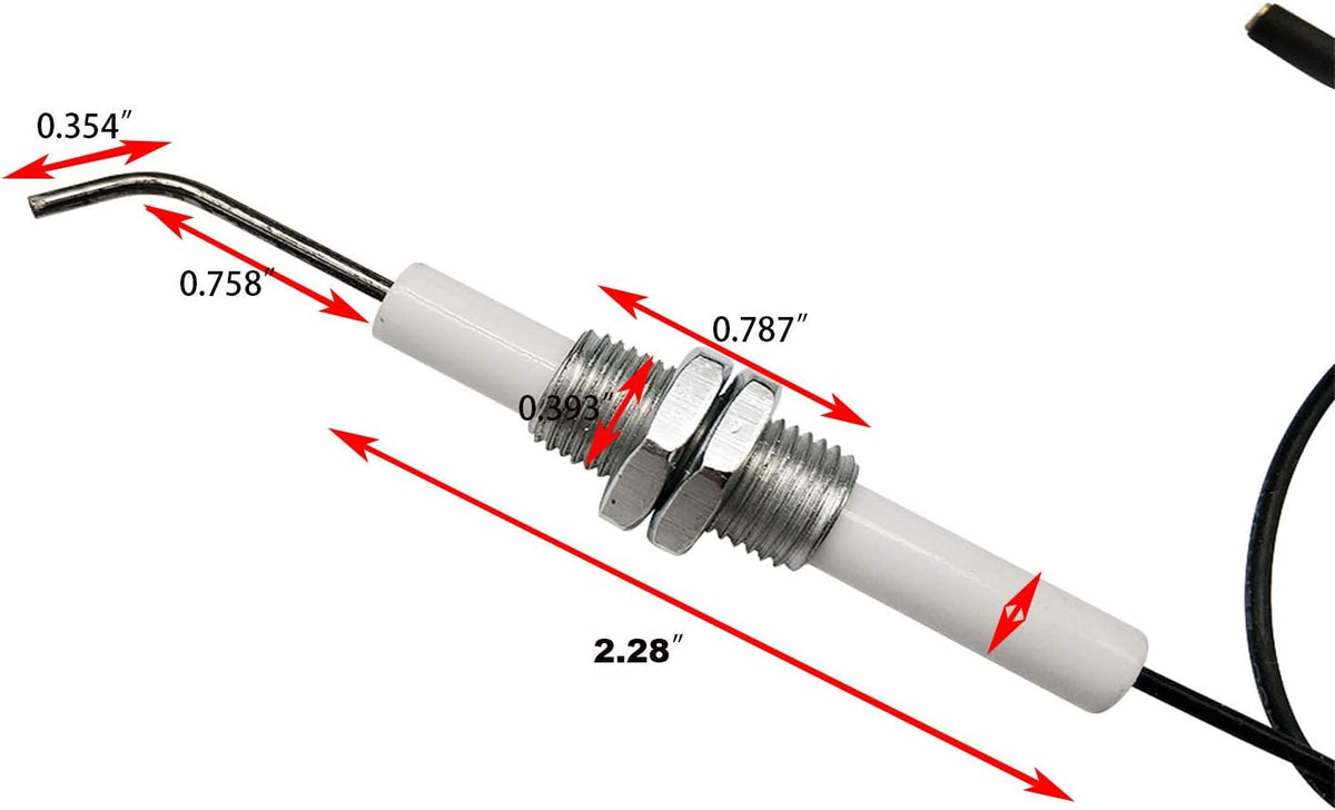 11.8" Long Gas Grill Stove Electrode Spark Plug Eletronic Ignition Ele ...