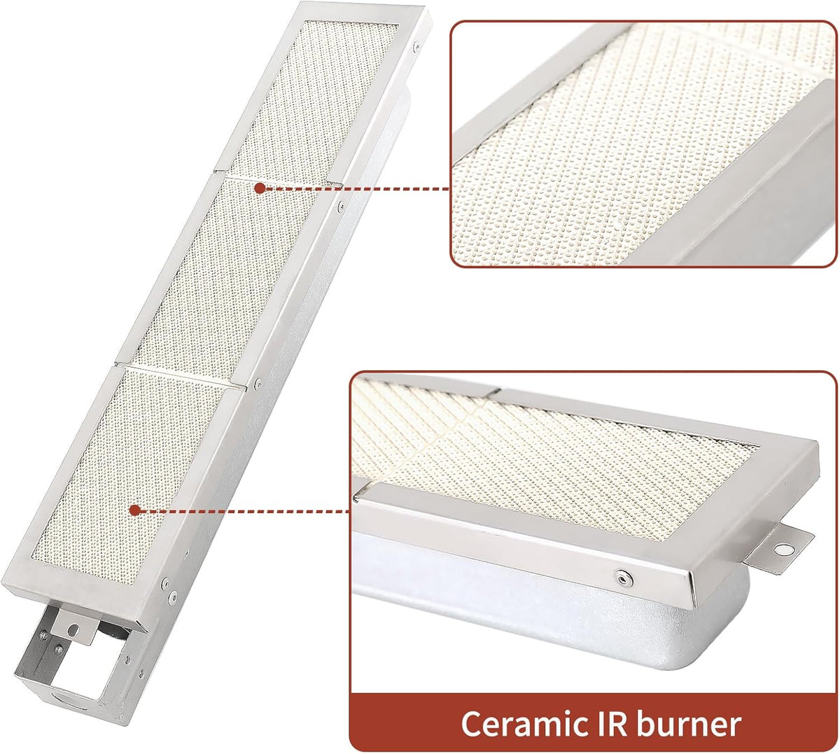 Ceramic Infrared Rear Rotisserie Burner for Nexgrill 720-0522, 720-066 ...