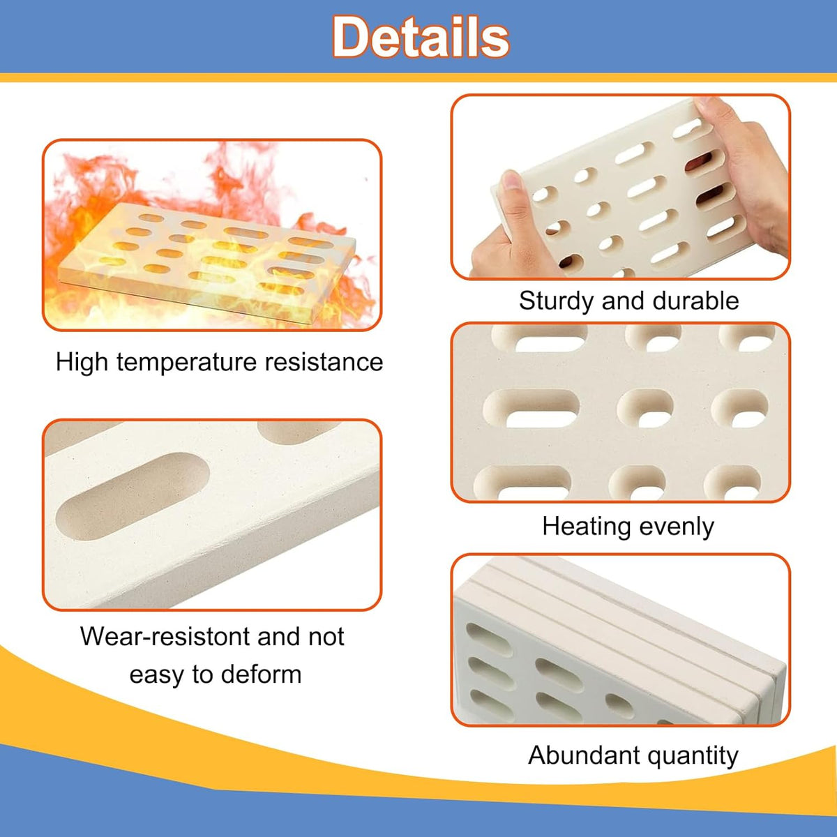 Ceramic Brick Radiant Flame Tamer for Barbeques Galore Grand Turbo Gri ...