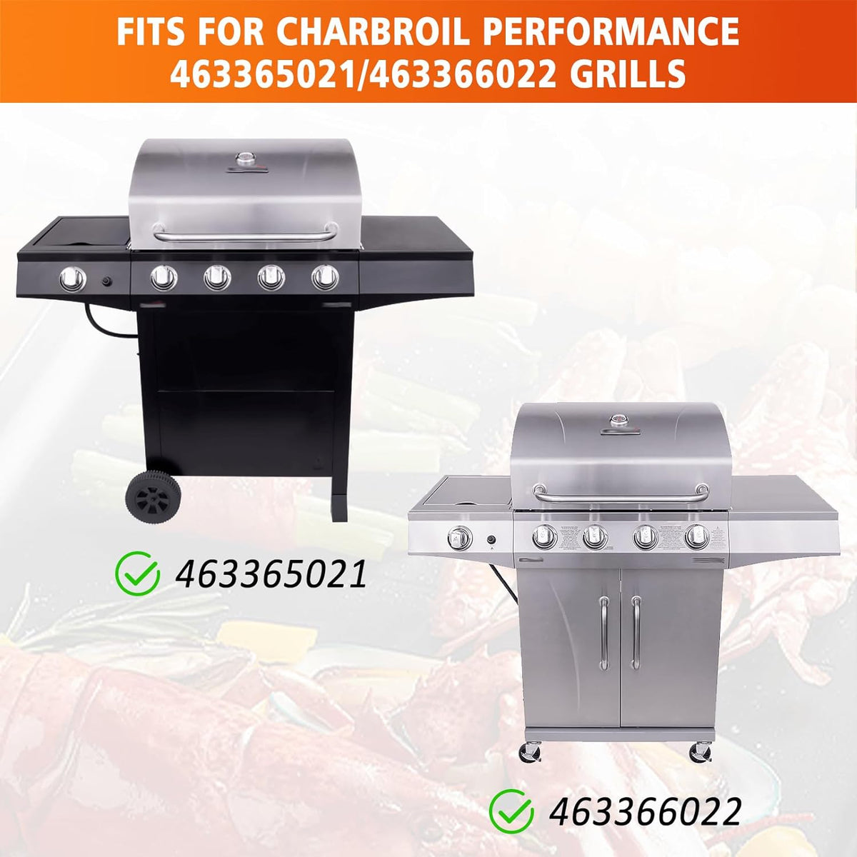BBQ Griddle Inserts for Char-Broil 463365021, 463366022 Grills ...