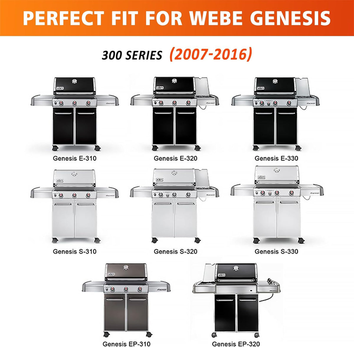 Full Size Griddle for Weber Genesis 300 Series E310, E320, E330, S310 ...