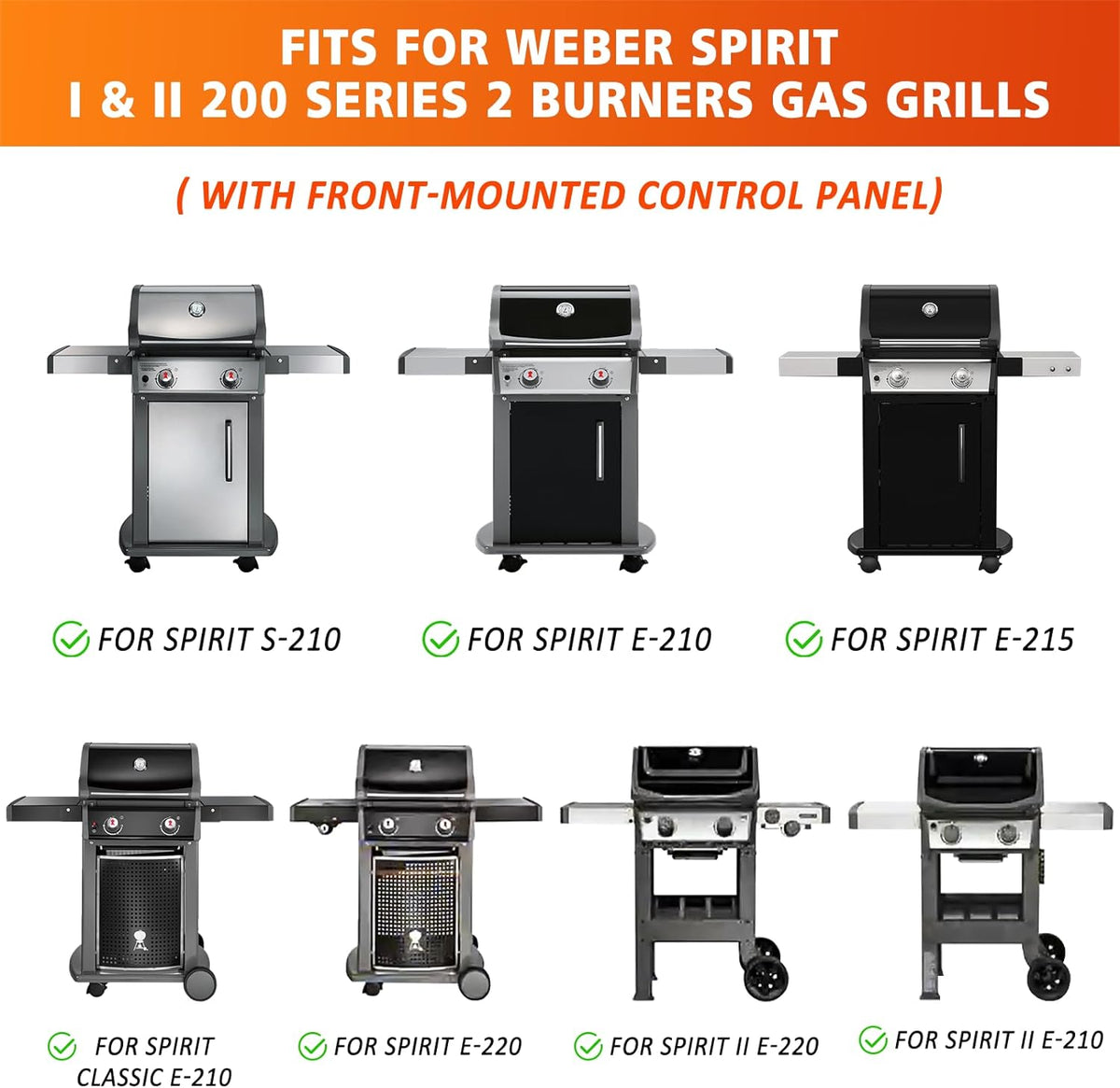 Full Size Griddle for Weber Spirit I & II E210, E220, E215, S210, S220 ...