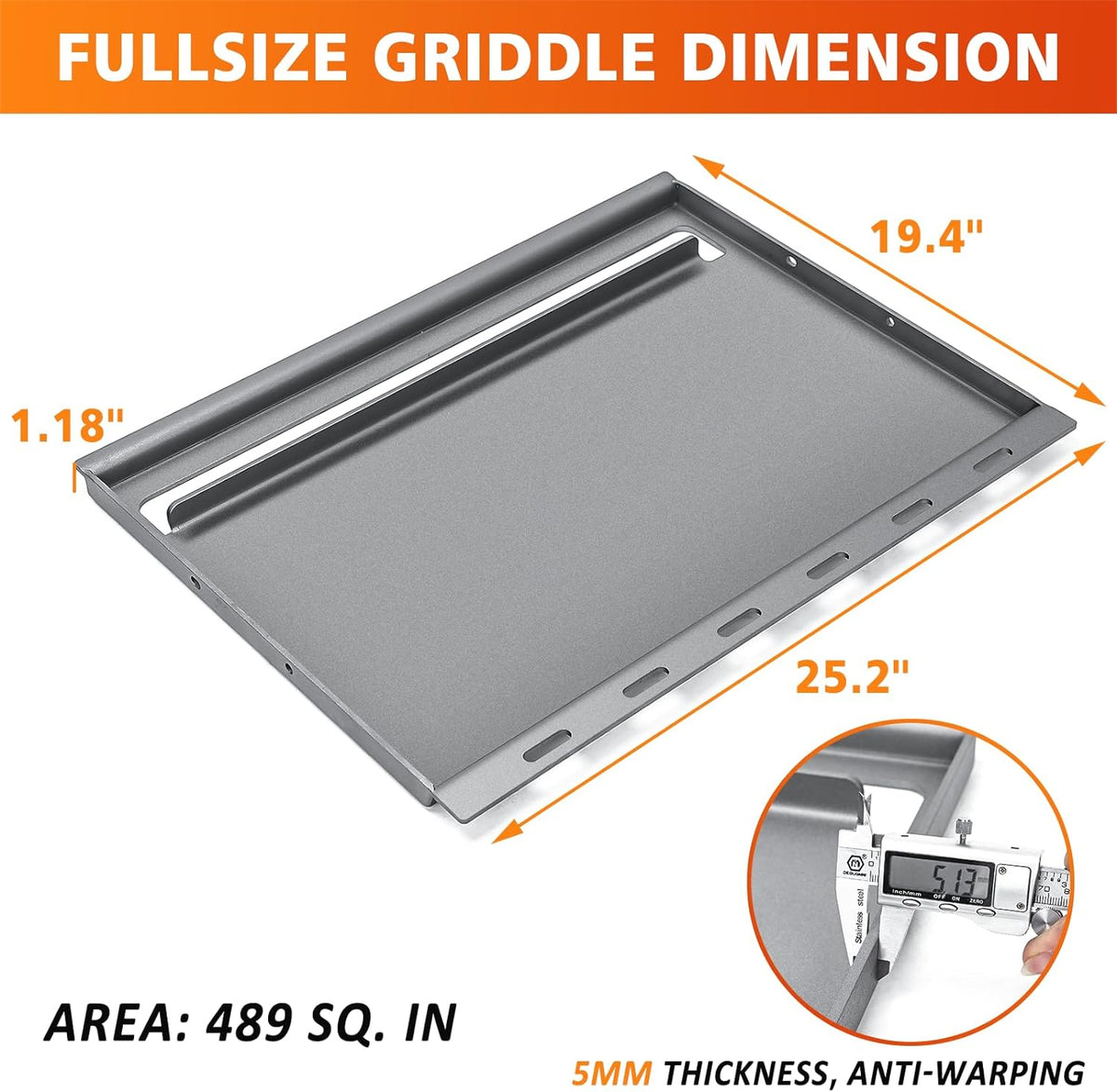 Full Size Griddle for Weber Genesis 300 Series E310, E320, E330, S310 ...