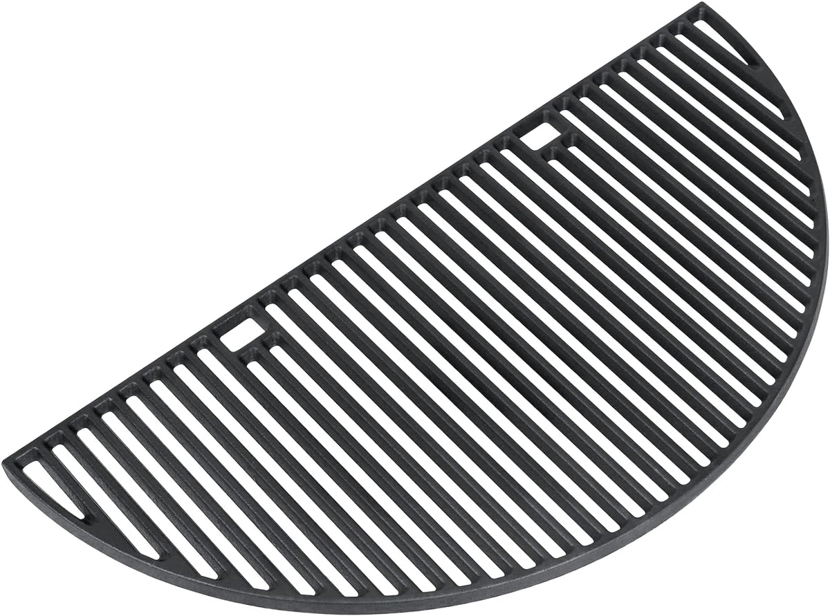 Half Moon Cast Iron Grill Grate fits Kamado Joe Big Joe 24 Inch, Weber ...