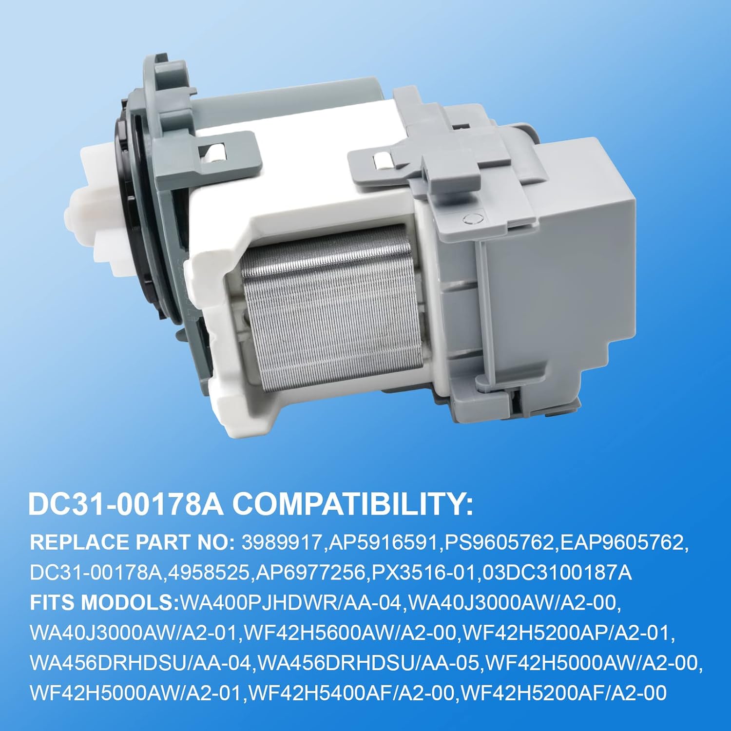 DC31-00178A, DC31-00187A, PX3516-01 Washer Drain Pump for SAMSUNG Wash ...