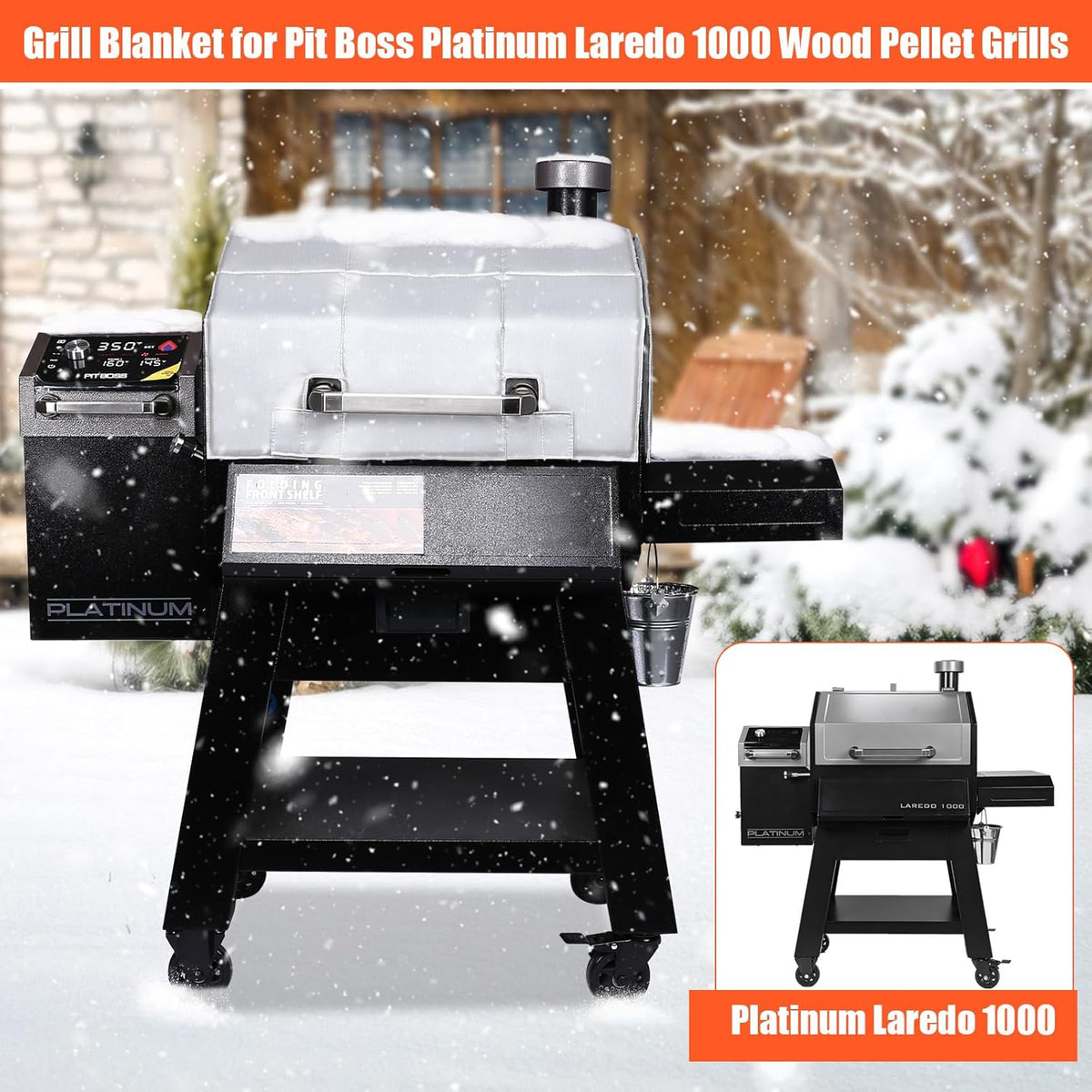 Grill Thermal Insulated Blanket for Pit Boss Platinum Laredo 1000 Wood ...