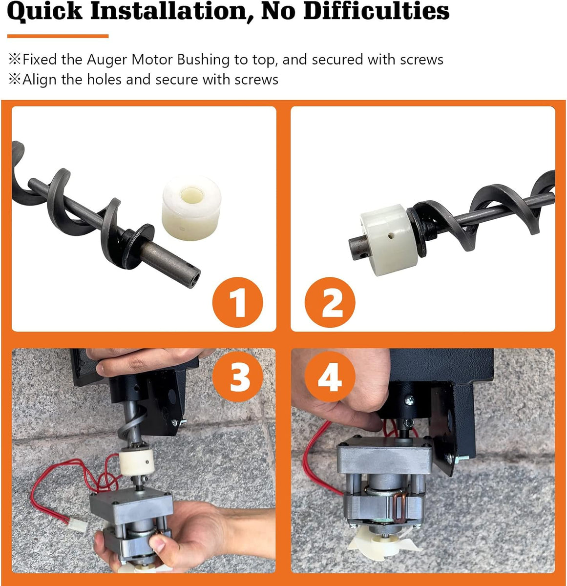 17'' Auger Screw Igniter Auger Push Rod Shaft for Traeger 20, 22 and T ...