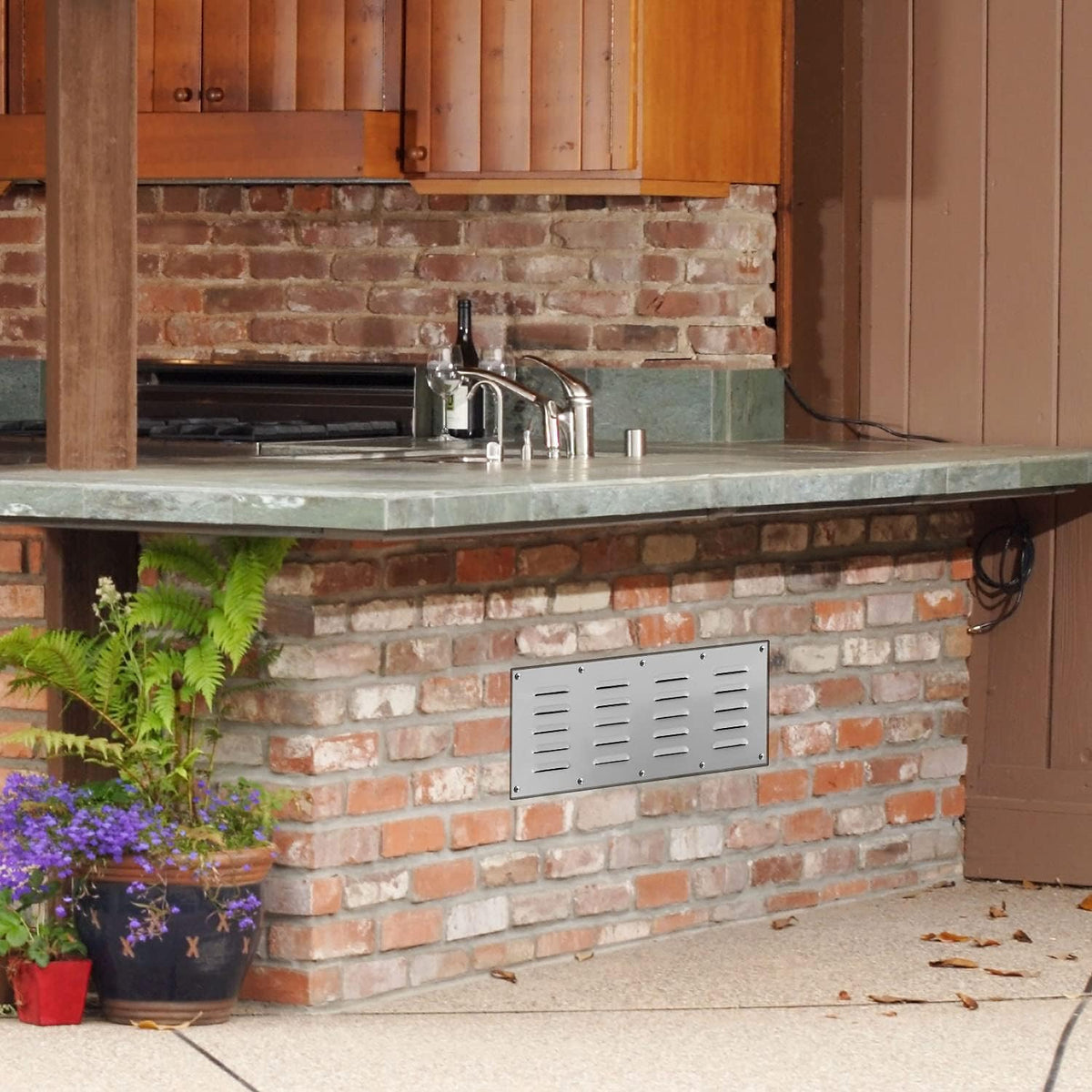 Stainless Steel Venting Panel for Grill Accessory, Masonry Fire Pits a ...