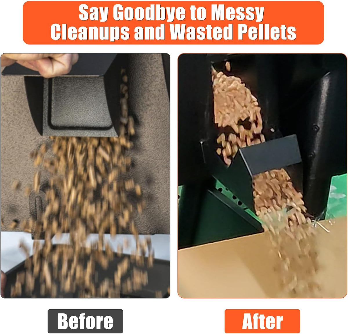 Pellet Collection Chute Vencino Magnetic Pellet Grill Helper Chute ...