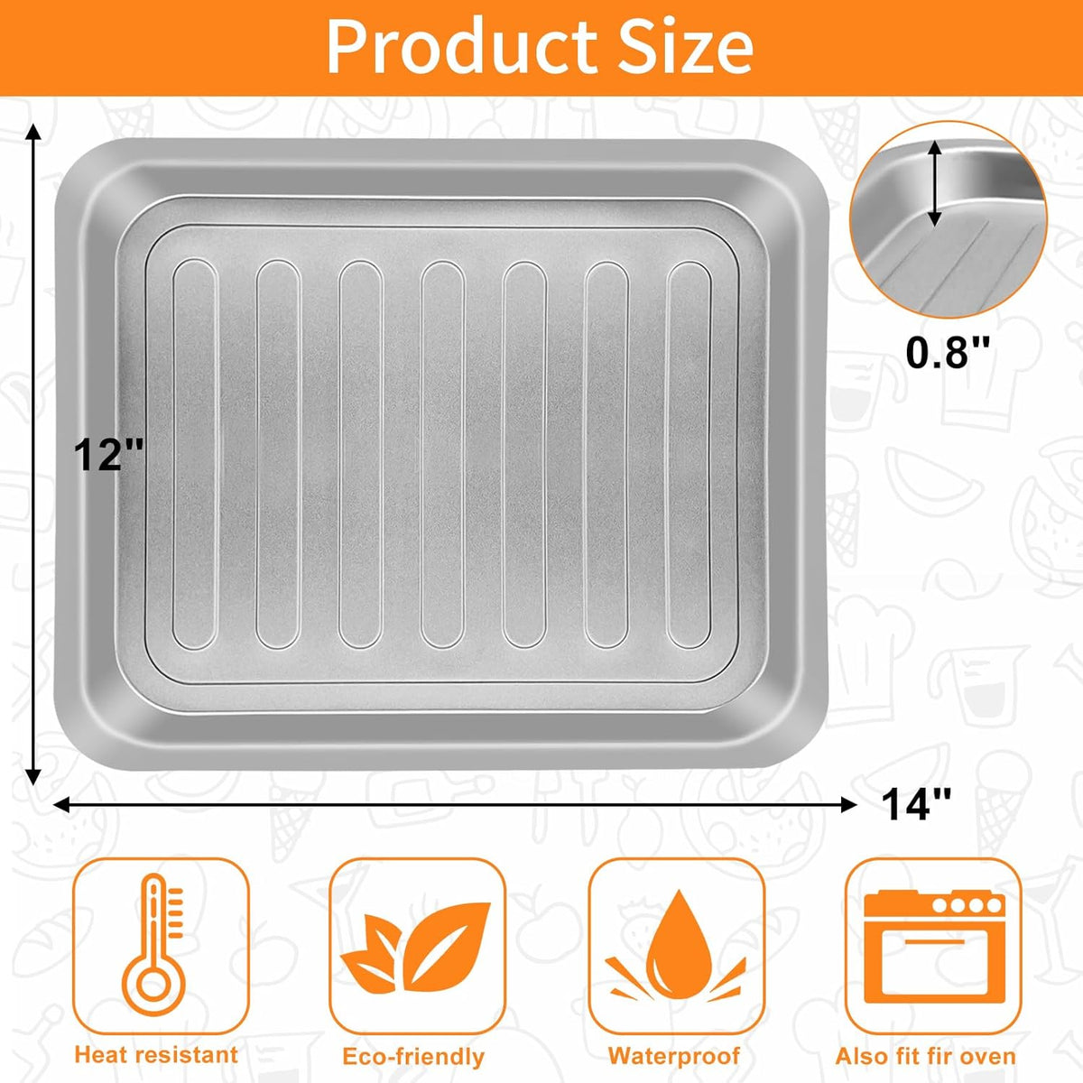 Air Fryer Tray for Emeril Lagasse Dual Zone 360 Air Fryer Oven 25QT Ex ...