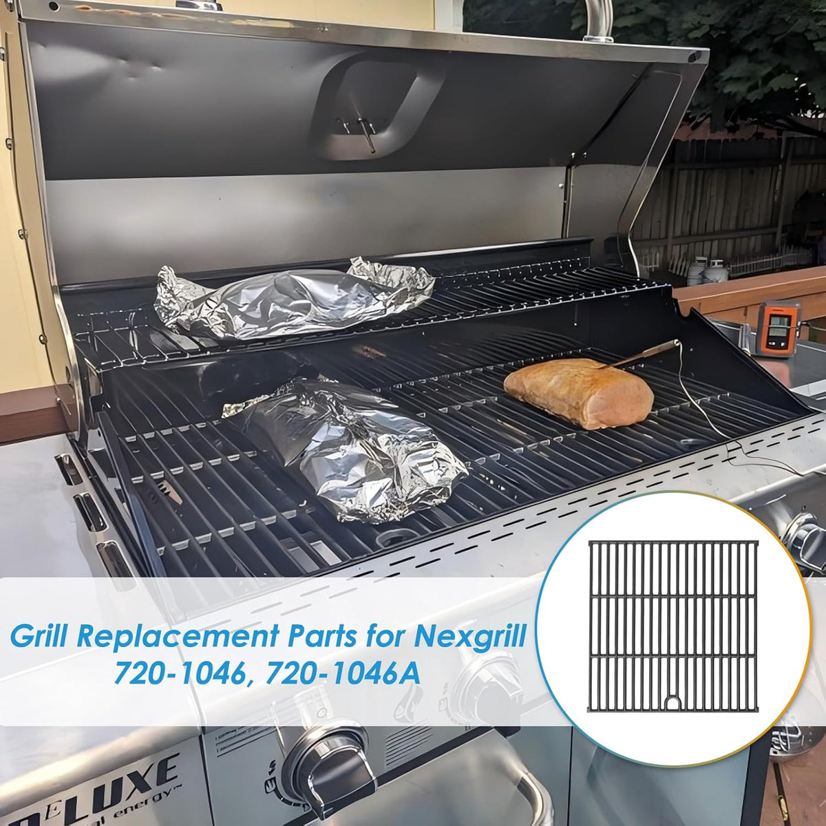 Cooking Grates Grill Grate for Nexgrill 5 Burner 720-1046, 720-1046A M ...