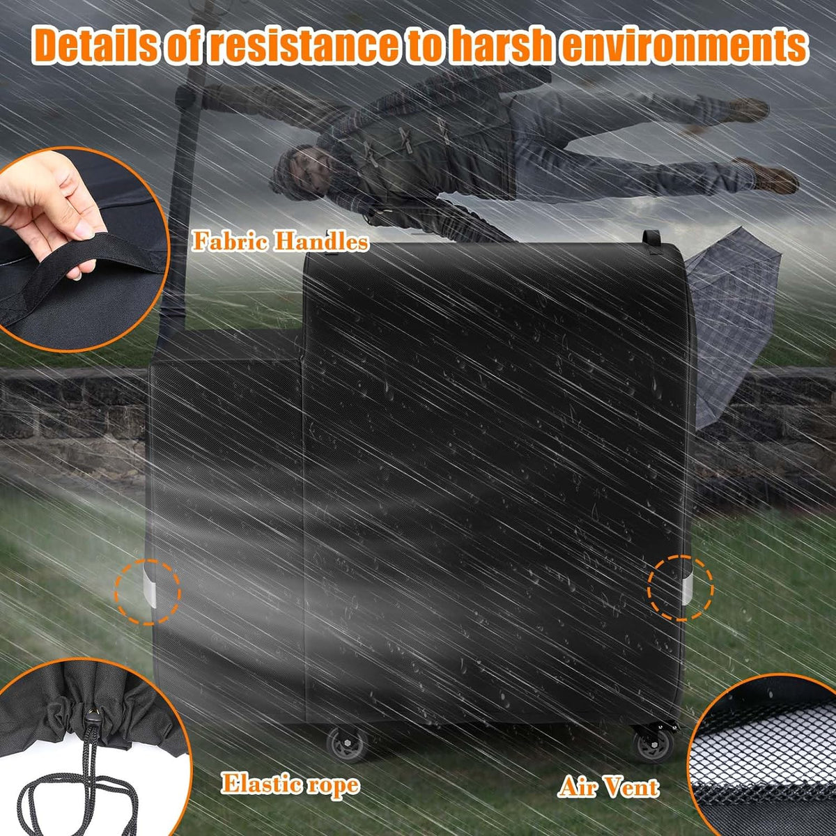 Grill Cover for Rec Tec Deck Boss RT-590 Wood Pellet Smoker Grill, Hea ...