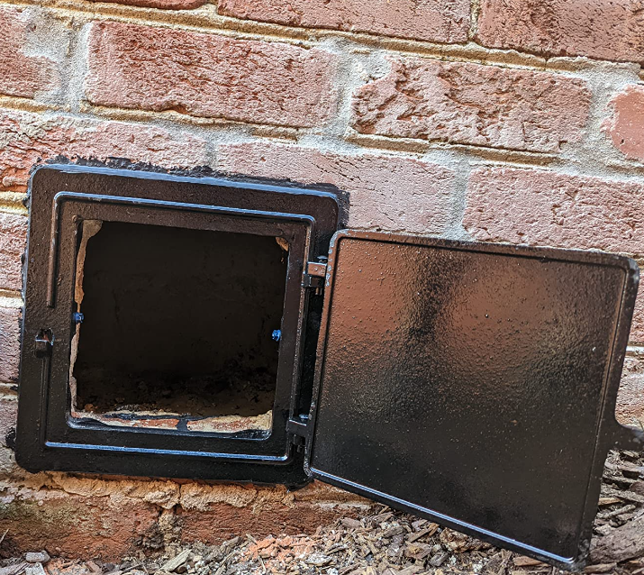 8" x 8" Cast Iron Stove Chimney Clean Out Door for Fireplace ...