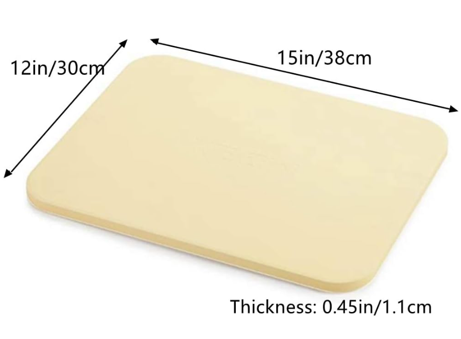 Pizza Oven Conversion Kit with Rectangle Pizza Stone and Thermometer f ...