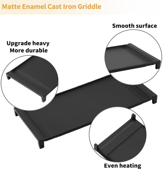 WB31X24738 Cast Iron Griddle Plate for GE Stove Parts WB31X24998, Gene ...