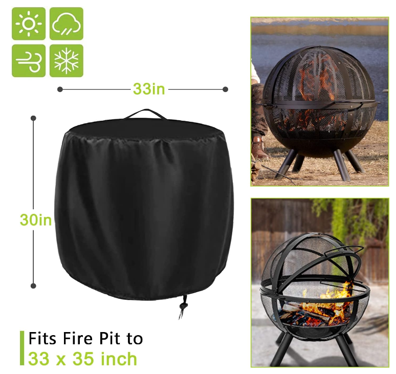 Fire Pit Cover for Fissfire for PaPaJet, Ikuby 36 Inch Globe fire Ball ...
