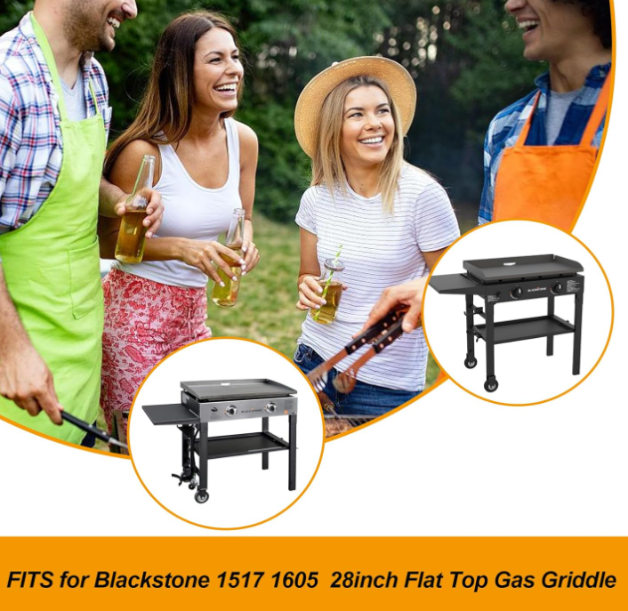 Griddle Burner Control Valve with Gas Rail for Blackstone 28 Inch Flat ...