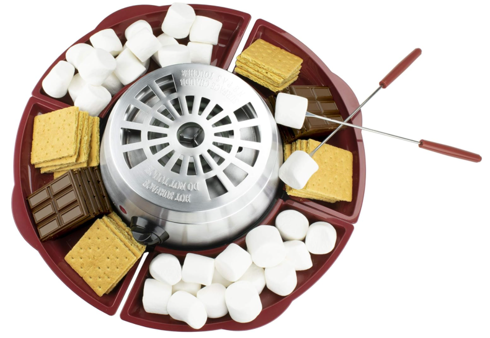 Indoor Electric Stainless Steel S’Mores Maker Marshmallow Smore Roaste ...