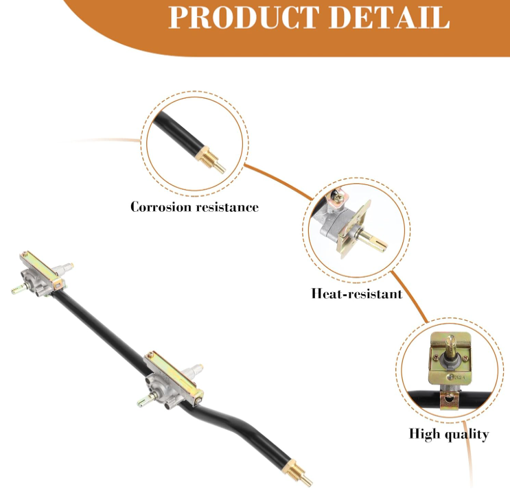 Replacement Griddle Burner Control Valve with Gas Rail for Blackstone ...