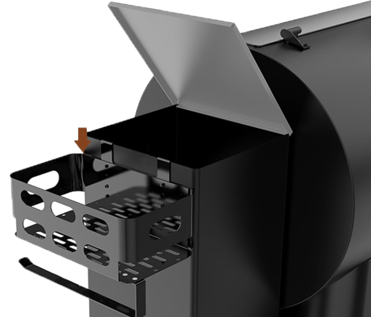 Traeger Wood Pellets Storage Bin With 4 Hooks And Paper Towel Holder ...